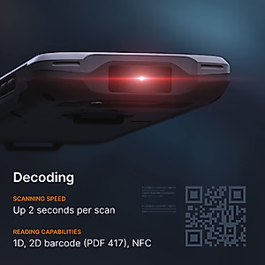 IDWare 9000 ID Passport Scanner – Touchless Handheld Scanning Solution with VeriScan Basic Software for Age Verification & Visitor Management – Free Charging Cradle, Screen Protector & Wrist Strap