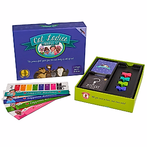 Cat Ladies of Maple Street - New! - Fun Family-Friendly Board Game | Deck Building Card Game | Card Games for Adults, Teens & Kids | 2-4 Players | 12+