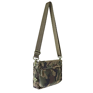 Hedgren Rain Sustainably Made Crossbody Olive Camo