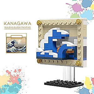 The Great Wave Off Kanagawa-Most Famous Paintings in The World Building Kit Model MOC Building Blocks Toy,Gift Toys(117 PCS)