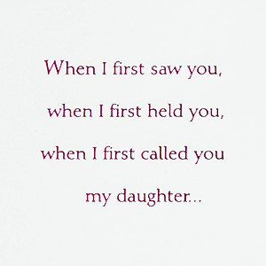 Hallmark Birthday Card for Daughter (Heart Cutout)