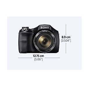Sony Cyber-Shot DSC-H300 20.1MP 35x Optical Zoom Compact Digital Camera - Black