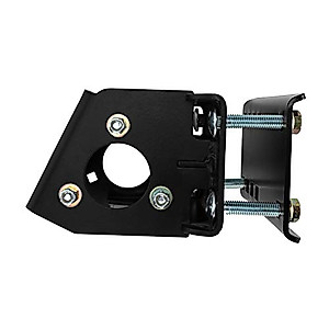 Camco Trailer Tongue Jack Bolt-On Relocation Kit | Allows for Easy Trailer Relocation | Provides Ample Tailgate Clearance Without Obstruction | for 3-Bolt & A-Frame Style Tongue Jacks (50015), Black