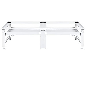 CHARMMA Double washing machine stand,laundry pedestal for washer and dryer with pull-out shelf Raises Your Washer & Dryer,stand steel,Stand Heavy Duty up 440 lb