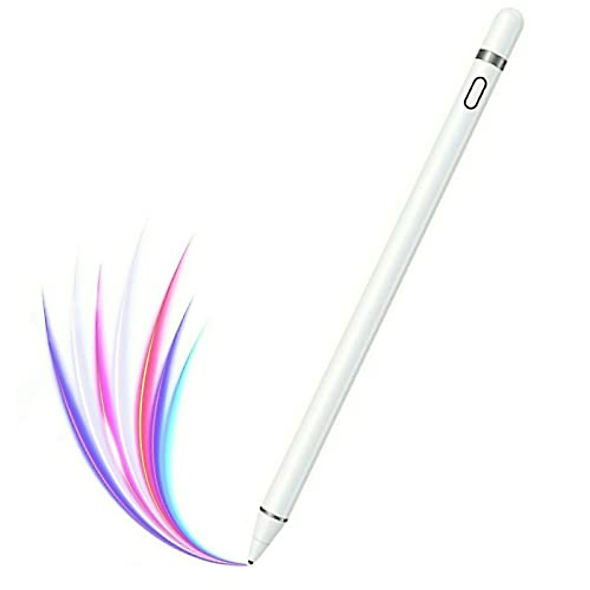Active Stylus Pens for Touch Screens,Stylus Pen Compatible with Apple iPad, Capacitive Pencil for Kid Student Drawing, Writing,High Sensitivity,for Touch Screen Devices Tablet,Smartphone (White)