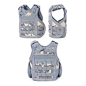 Ferret Clothes Small Animals Harness Military Style Adjustable Shoulder Straps Soft Mesh Comfort Durable Nylon Padded Vest Ferret Guinea Pig Hamster Bunny Kitten Puppy Small Pet Clothes Accessory