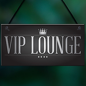 RED OCEAN VIP LOUNGE Vintage Man Cave Pub Home Bar Garden Hanging Sign Plaque BBQ Beer Party Dad Gift