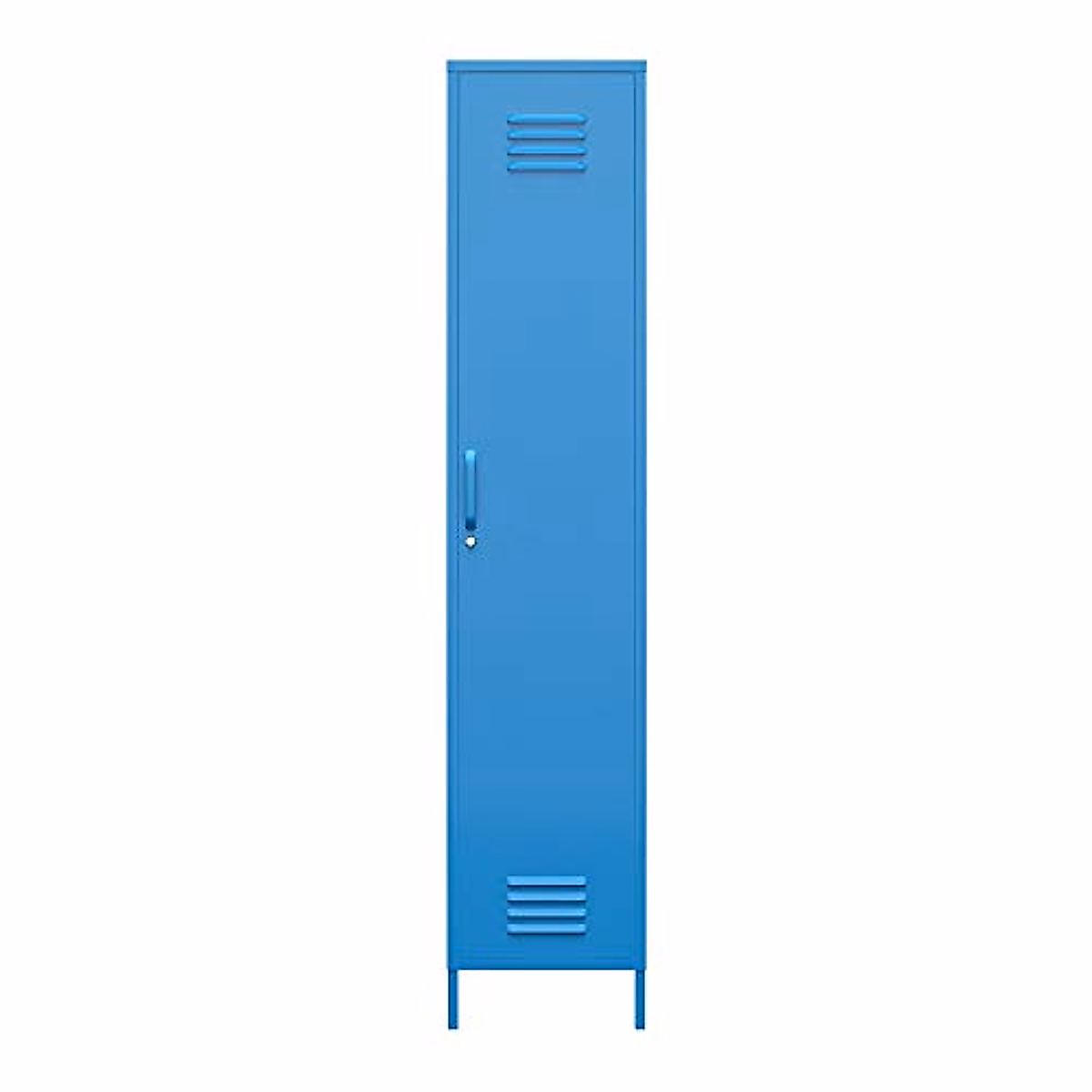 Novogratz Cache Single Metal Locker Storage, Blue Cabinet
