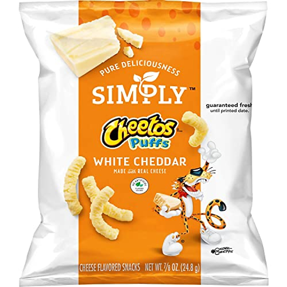 Simply Variety Pack, Cheetos White Cheddar Puffs & Crunchy, 0.875 Ounce (Pack of 36)