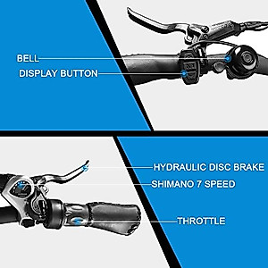 ECOTRIC Electric Bike 26" Fat Tire 750W Electric Bicycles 48V 13AH Removable Large Battery Beach Snow Mountain E-Bike for Adults UL Certified with Dual Shock Absorber & Shimano 7-Speed