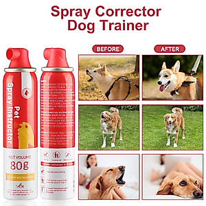 KDSZJDV Corrector Spray Dog Trainer, 80ml 1 Pack Dog Corrector Spray for Dogs to Stops Barking, Jumping Up Attacks & Unwanted Dog Behaviour Humane Effective
