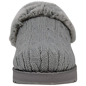 Skechers BOBS from Women's Keepsakes Delight Slipper, Grey, 9 M US