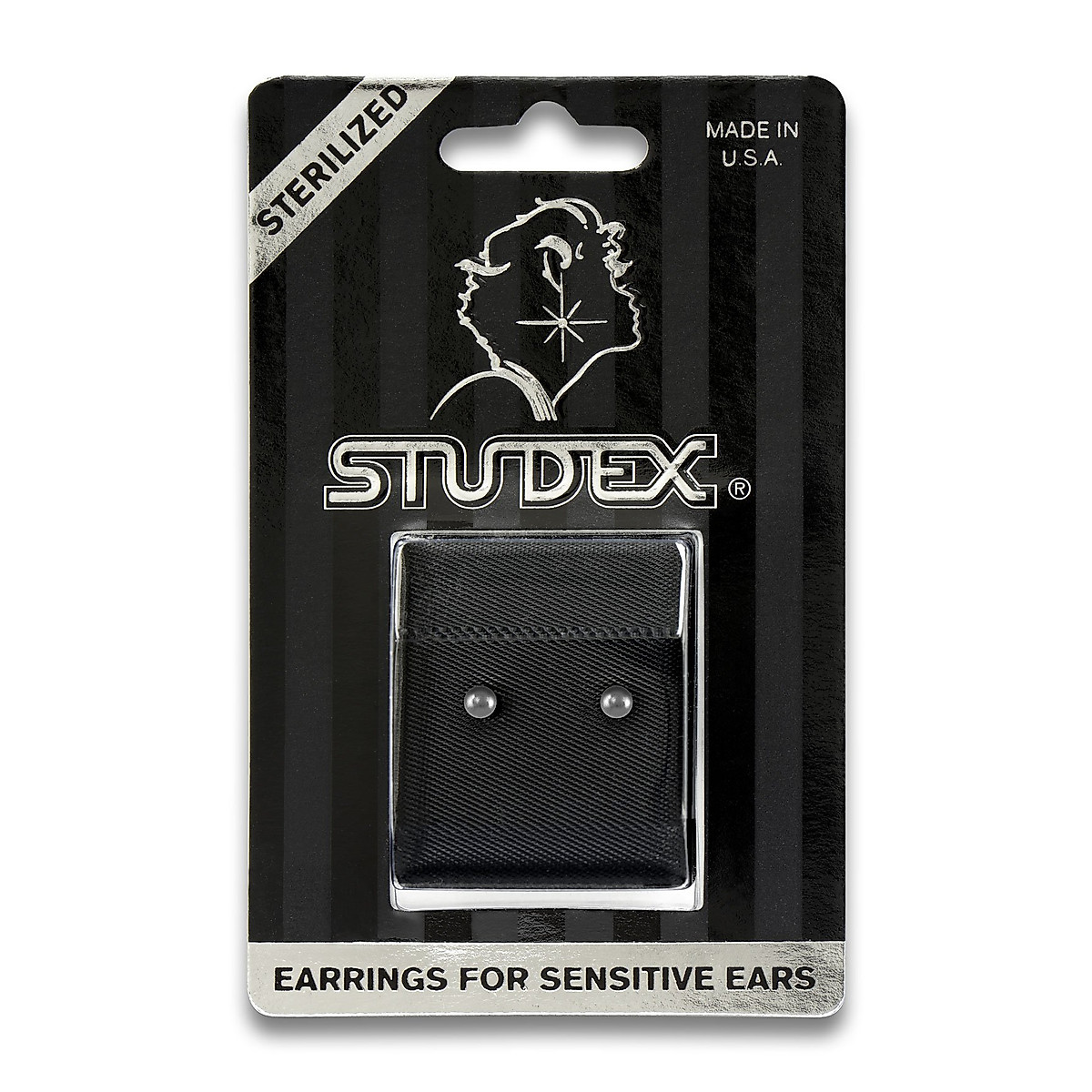 STUDEX Sensitive Stainless Steel Ball Stud Earrings 3mm | Hypoallergenic and Nickel Safe for Sensitive Ears | Surgical Stainless Steel Posts | High Fashion Earrings for Women and Men-PR-621W-S