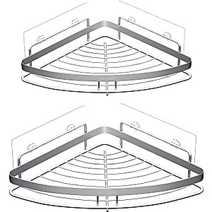 14PCS Shower Caddy Adhesive Replacement,Shower Shelves Adhesive Strip Pad Shower Organizer Sticker Replacement Bathroom Heavy Duty Strong Sticky Wall Adhesive No Drilling Strong Transparent Adhesive