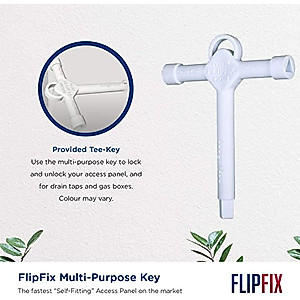 FlipFix Premium Metal Access Panel / Access Door for Drywall / Easy to Fit (6" x 6")