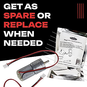 Grillbot Automatic BBQ Grill Cleaning Robot Plug-in Replacement Motor, Robotic Grill Cleaner Accessories Parts, Easy Connect and Replace Plug-in Motor for Camping Grill Cleaner