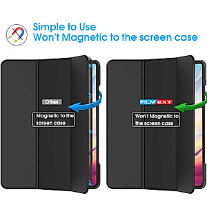 FILMEXT Magnetic 360° Privacy Screen Protector for iPad Pro 12.9 M2 M1 2021/2020/2018 (iPad Pro 12.9 6th/5th/4th/3rd Gen),Removable iPad Pro Anti Glare Anti-Spy Screen Filter[4 Way Privacy Filter]