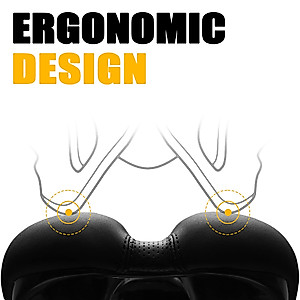 Venzo Comfortable Bike Bicycle Saddle Seat - for MTB, Road, Exercise, Trekking, Folding, Hybrid & Cruiser Bikes - XC Saddle Seat - Red