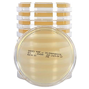 Sabdex (Sabouraud Dextrose) Agar with Chloramphenicol, Deep Fill, 15x100mm Plate, Order by The Package of 10, by Hardy Diagnostics