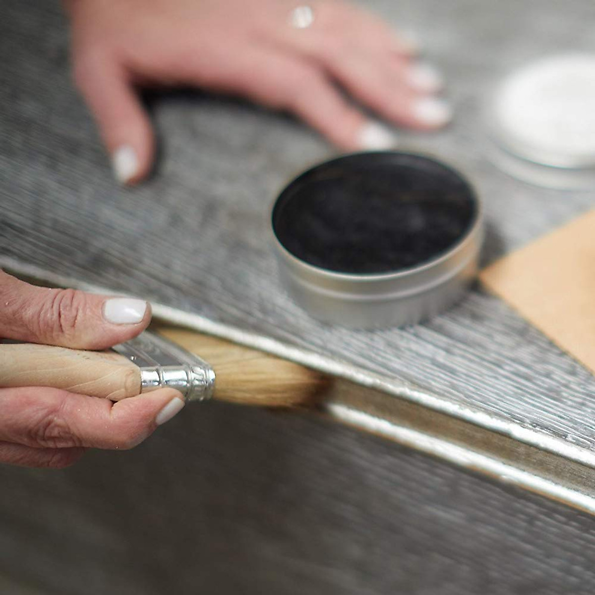 AMY HOWARD AT HOME - Dark Antique Wax for Vintage Furniture Restoration - Protective Finish and Seal - Dark Finish (3.5 Oz)