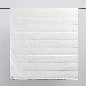 Great Bay Home 3-Piece Spandex White Full/Queen Quilt Comforter with 2 Shams | All-Season, Cozy, Modern Bedspreads | Thick Coverlet Sets | Ellie Collection