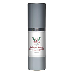 Luxia Skincare- Collagen Serum-Luxury Anti Aging Face Serum Treatment Formula for Men and Women. Effective for Fine Lines and Under Eye Wrinkles.