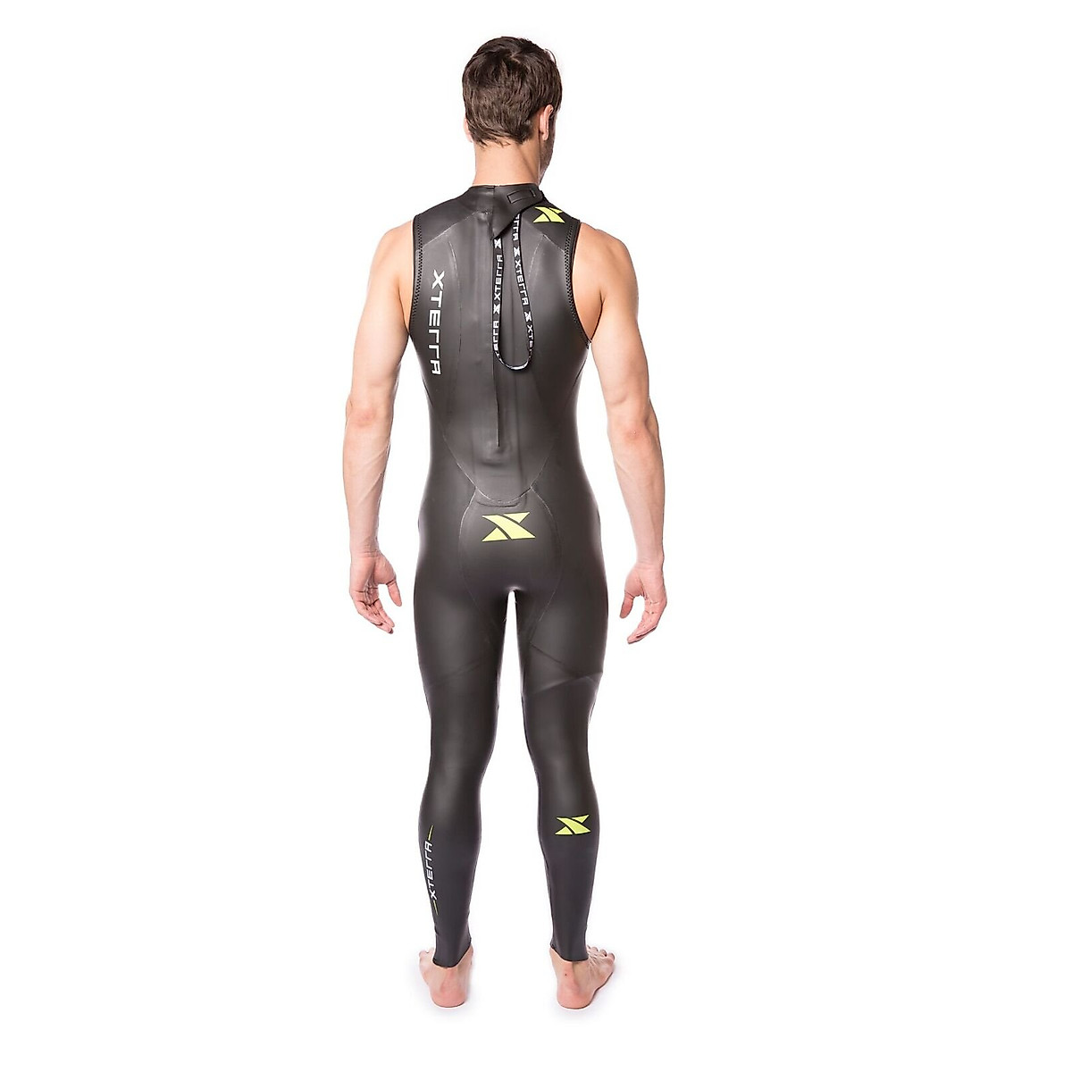 Xterra Wetsuits - Men's Volt Triathlon Wetsuit - Sleeveless Neoprene Wet Suit (3mm Thickness) (Large) | Designed for Open Water Swimming - Ironman & USAT Approved