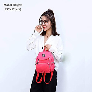 Echofun Nylon Mini Casual Waterproof Backpack Shoulderbag Rucksack Travel Bag Daypack for Girls Womens