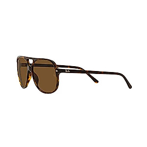 Ray-Ban RB2198 Bill Square Sunglasses, Havana/Polarized Brown, 60 mm