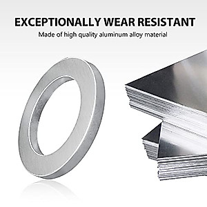 Jawmoy Pack-50 Oil Drain Plug Gasket, OEM 9410914000 Aluminum Oil Drain Plug Seals Rings, 0.5" Washer Crush Seal Replacement for Honda (Silver)