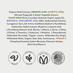 Eve Hansen Anti-Aging Eye Gel with Peptides | Under-Eye Cream With Plant Stem Cells, Hyaluronic Acid, Vitamin E | Cruelty-Free, Vegan, Made in USA .5 oz