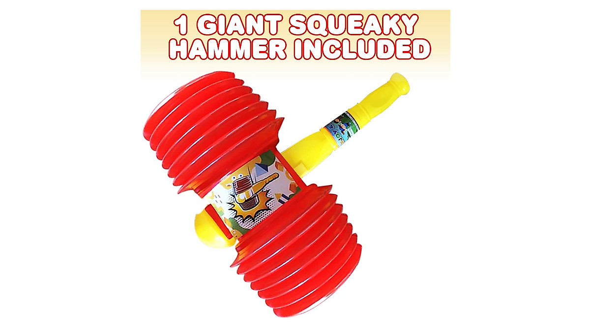 Giant Squeaky Hammer Toy - Fun for Kids Ages 3+