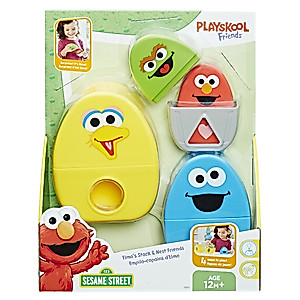 Sesame Street Playskool Friends Elmo’s Stack & Nest Friends for 12 months to 1188 months