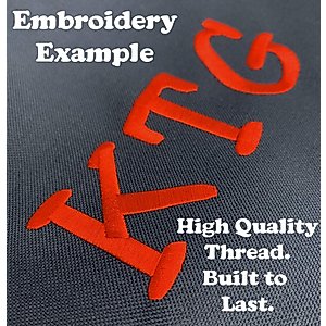 all about me company Personalized Monogrammed Shoulder Bag with Custom Text Essential Canvas Tote Bag with Customizable Embroidered Monogram (Royal)