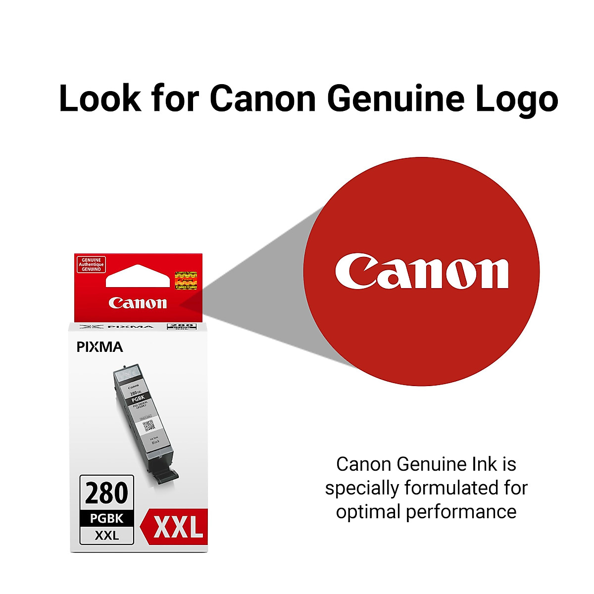 Canon PGI-280 XXL Pigment Black Ink Tank, Compatible to: TS8120, TS6120, TR7520, TR8520, TS9120, TS8120