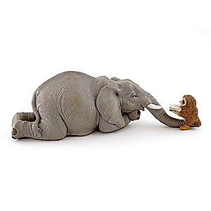 Top Collection Miniature Garden Elephant Reading Book with Owl