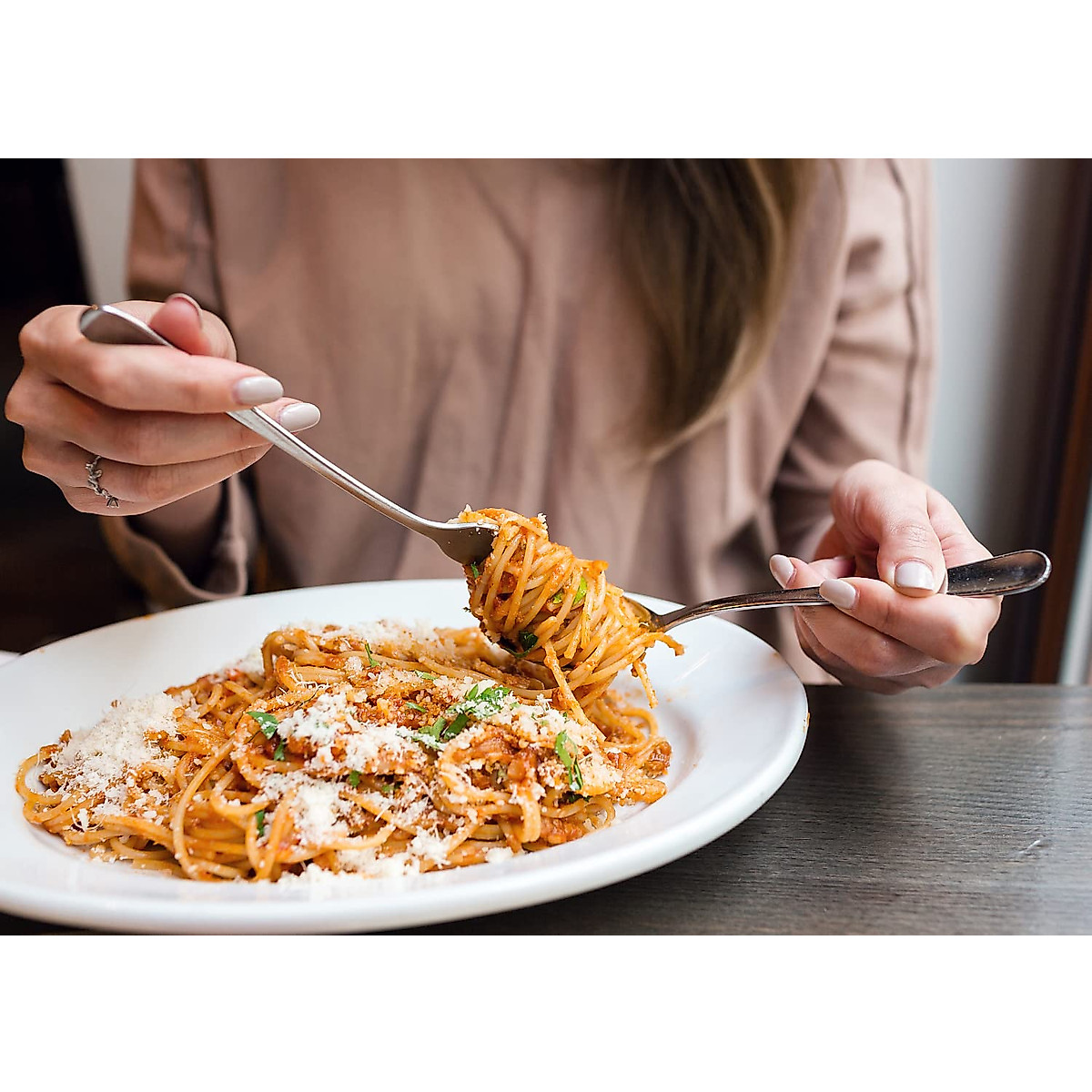 2 Pieces My Mac and Cheese Stainless Engraved Spoon Fork Set, Kitchen Restaurant Long Handle Dinner Spoop and Fork for Friends, Women, Sister Birthday Cheese Lovers Christmas Gifts