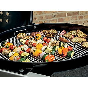 Weber Performer Deluxe Charcoal Grill, 22-Inch, Touch-N-Go Gas Ignition System, Copper