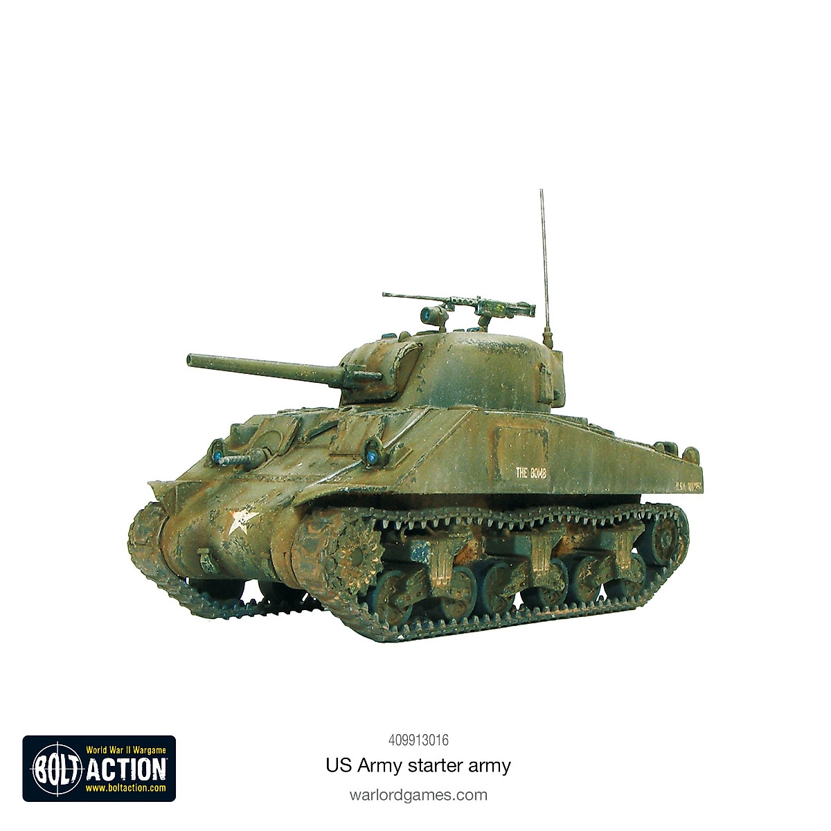 WarLord Bolt Action US Army Starter Army 1:56 WWII Military Wargaming Plastic Model Kit, Small