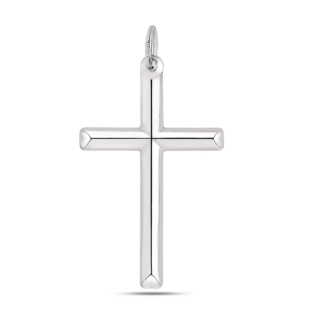 Jewelry Affairs Sterling Silver Cross Pendant, 15 x 30 mm