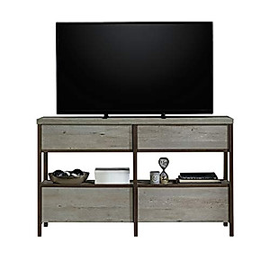 Sauder Manhattan Gate Credenza, for TVs up to 60", Mystic Oak Finish
