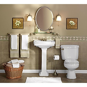 Moen DN6890BN Sage Glass Bathroom Vanity Shelf, Brushed Nickel