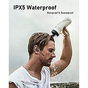 Mosonnytee Headphones Wireless Bluetooth earpiece Noise Cancelling Headphones with Microphone Truck Bluetooth Headset Hands-Free for Cell Phone with Replaceable Batteries for 20-Hours (Gold)