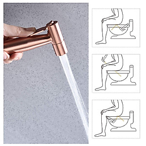 Trlec Bidet Sprayer for Toilet, Handheld Cloth Sprayer, Bathroom Sprayer Kit Spray Attachment with Hose, Stainless Steel Easy Install Great Water Pressure for Bathing Pets