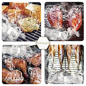 AMXRD Pellet Smoker Tube, Premium 6 inch 304 Stainless Steel BBQ Wood Smoke Tube for All Grills or Smoker, Dishwasher Safe