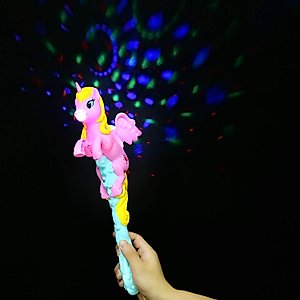 Fun Central - Led Light Up Flying Unicorn Wand Toy with Sound