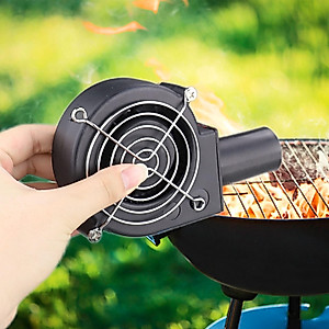 Wathai BBQ Air Mover Blower Fan 12V 97mm x 33mm,Variable Speed Centrifugal Fan with 110V - 240V AC Plug for Camping Quick Charcoal Starter,Outdoor Cooking,Fireplace,Bellows,Wood Stove or Drying Boots