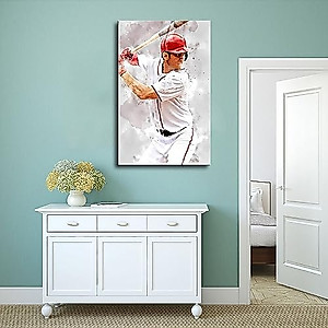 Baseball Poster Trea Turner Canvas Poster Bedroom Decor Sports Landscape Office Room Decor Gift Unframe: Unframe:08x12inch(20x30cm)