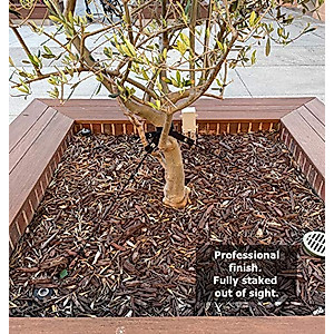 Complete Tree Stake Kit with Stakes, Supports, and Improved Rope - Ideal for Tree Staking, Straightening, and Support