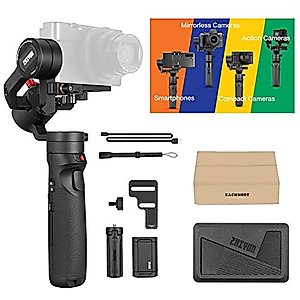Zhiyun Crane-M2 3-in-1 Handheld Gimbal Stabilizer for Smartphone/Sport Action Cameras/Light Weight Mirrorless DSLR Cameras, 3-Axis All-in-One